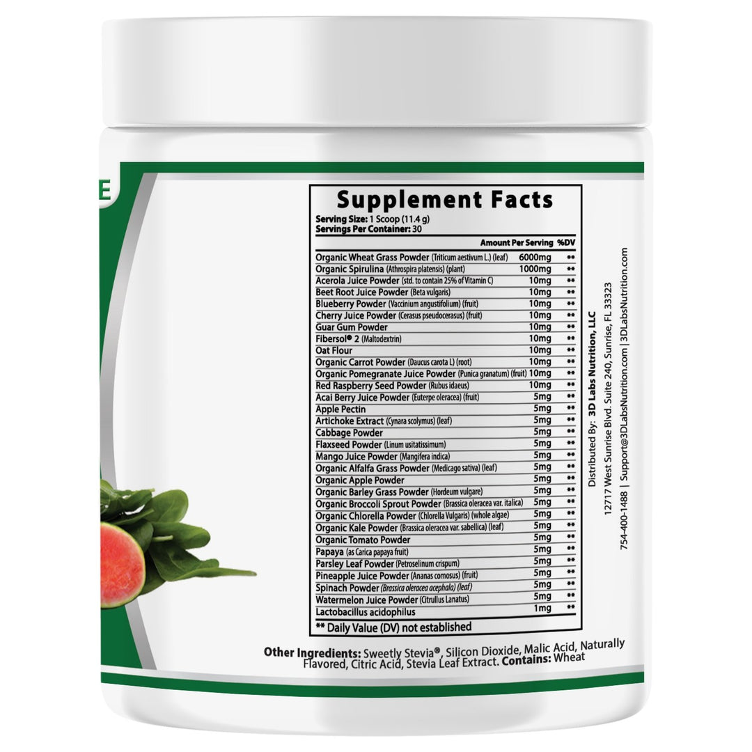 Organic Greens - Greens Superfood Powder – 3D Labs Nutrition